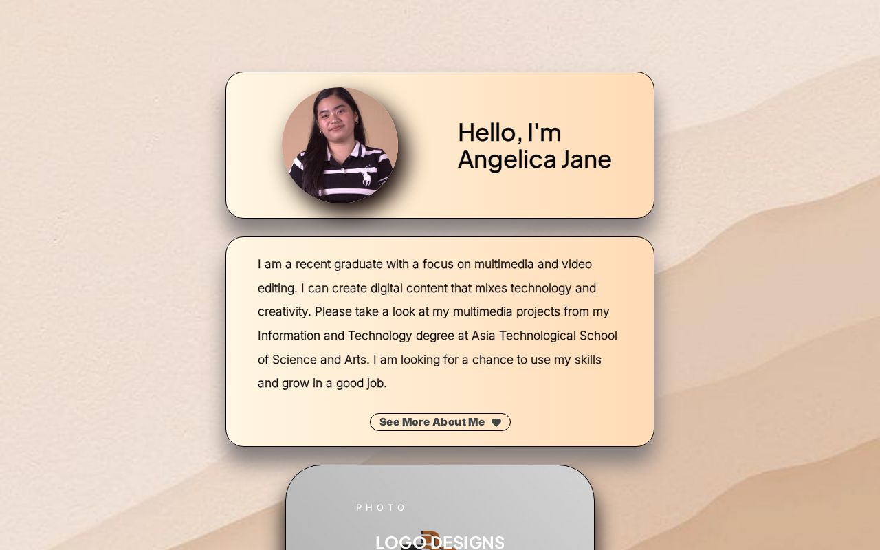 Angelica Jane's Portfolio Website